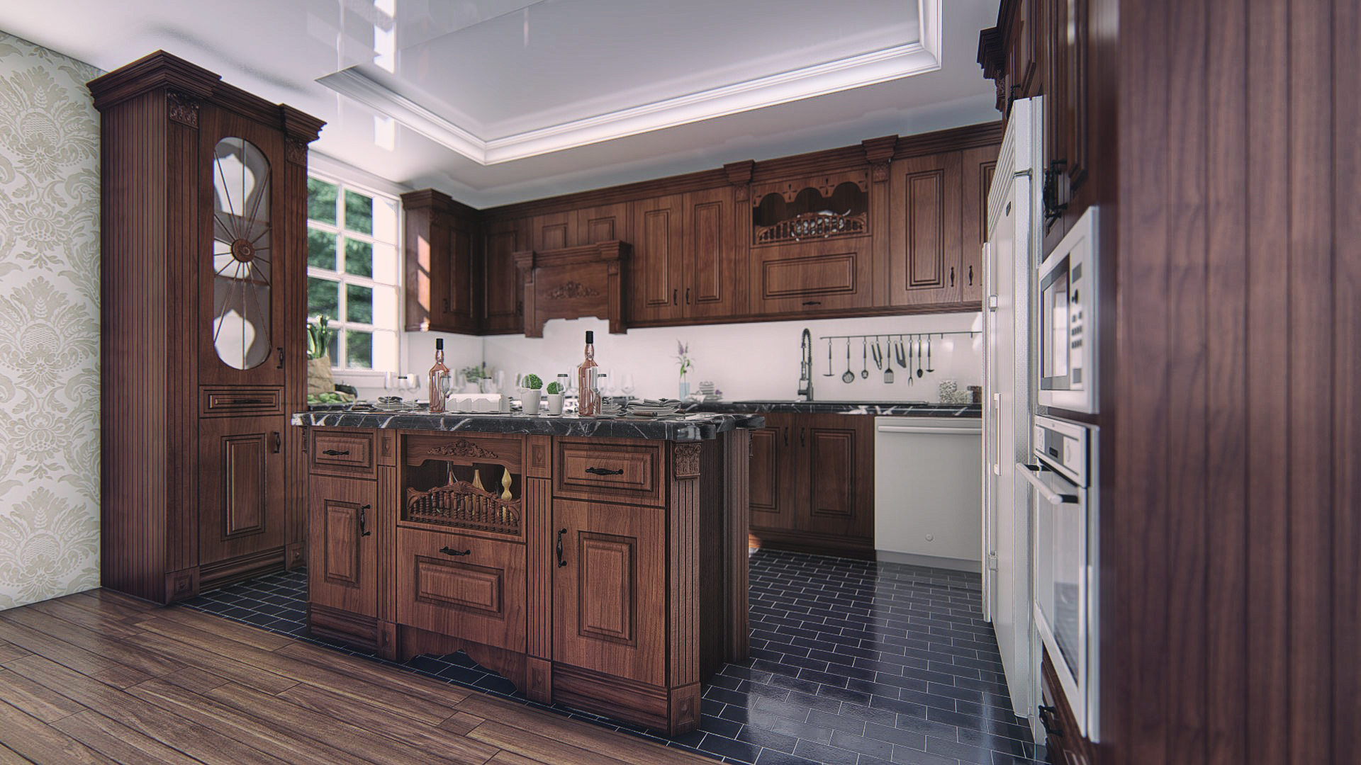 آشپزخانه کلاسیک - CGSector