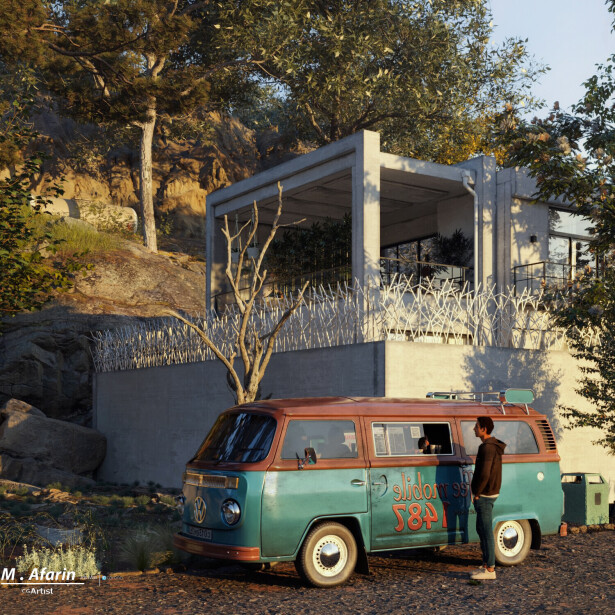 پروژه اجرایی طراحی و رندرینگ ویلا ( مازندران . پیله کوه ) - CGSector