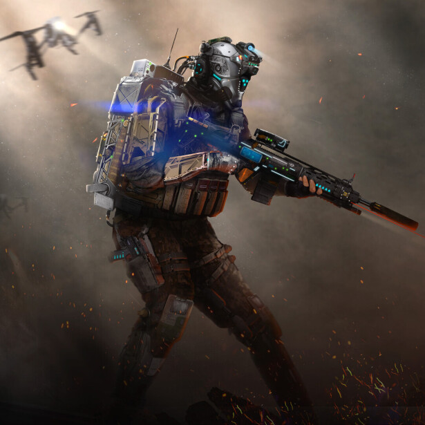 one of my posters was designed for Frag Pulse, an FPS online game ...